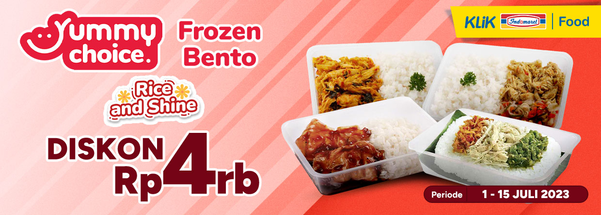 Frozen Bento diskon Rp4.000,- | KlikIndomaret